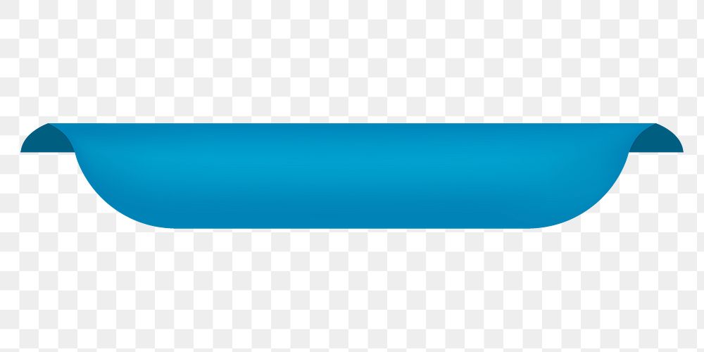 Banner png sticker, blue transparent | Premium PNG Sticker - rawpixel