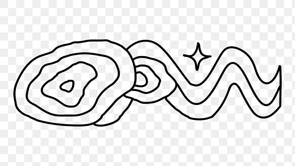 Abstract png wiggly lines, doodle | Premium PNG - rawpixel