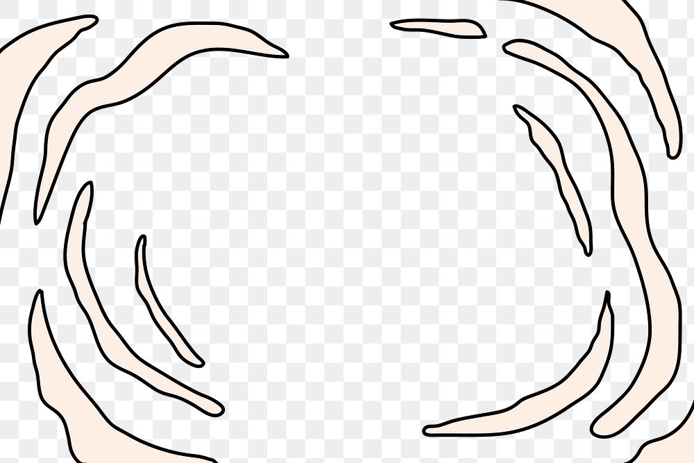 Funky border frame png, doodle | Premium PNG - rawpixel