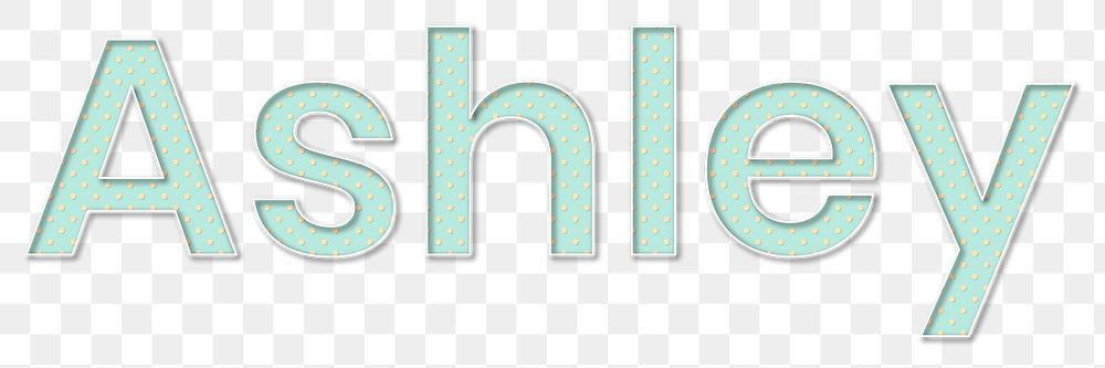 Ashley png typography name sticker | Premium PNG - rawpixel