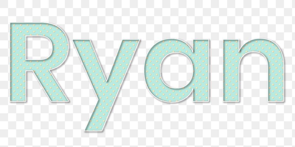 Png name Ryan word art | Premium PNG Sticker - rawpixel