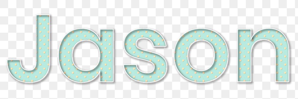 Jason png name typography font | Premium PNG - rawpixel