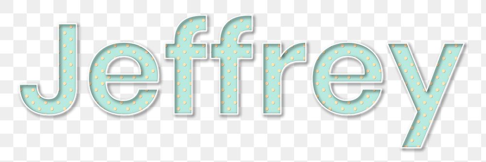 Png Jeffrey word art typography | Premium PNG Sticker - rawpixel