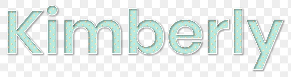 Kimberly png typography name sticker | Premium PNG Sticker - rawpixel