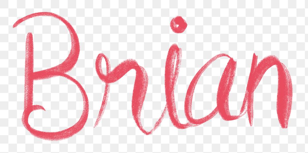 Brian png handwritten calligraphy font | Premium PNG - rawpixel