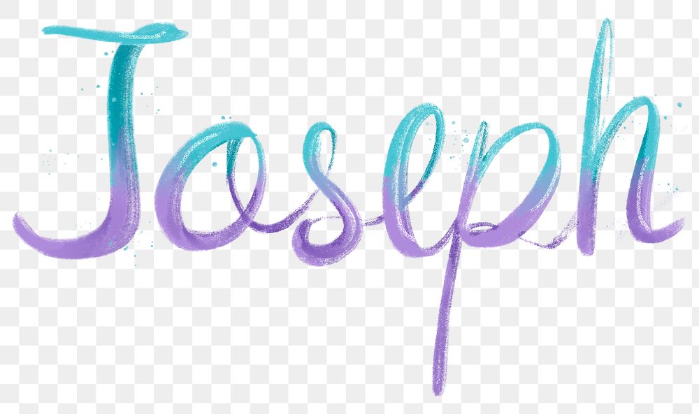 Joseph png handwritten calligraphy font | Premium PNG - rawpixel