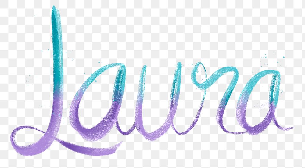 Laura png name script font | Premium PNG - rawpixel