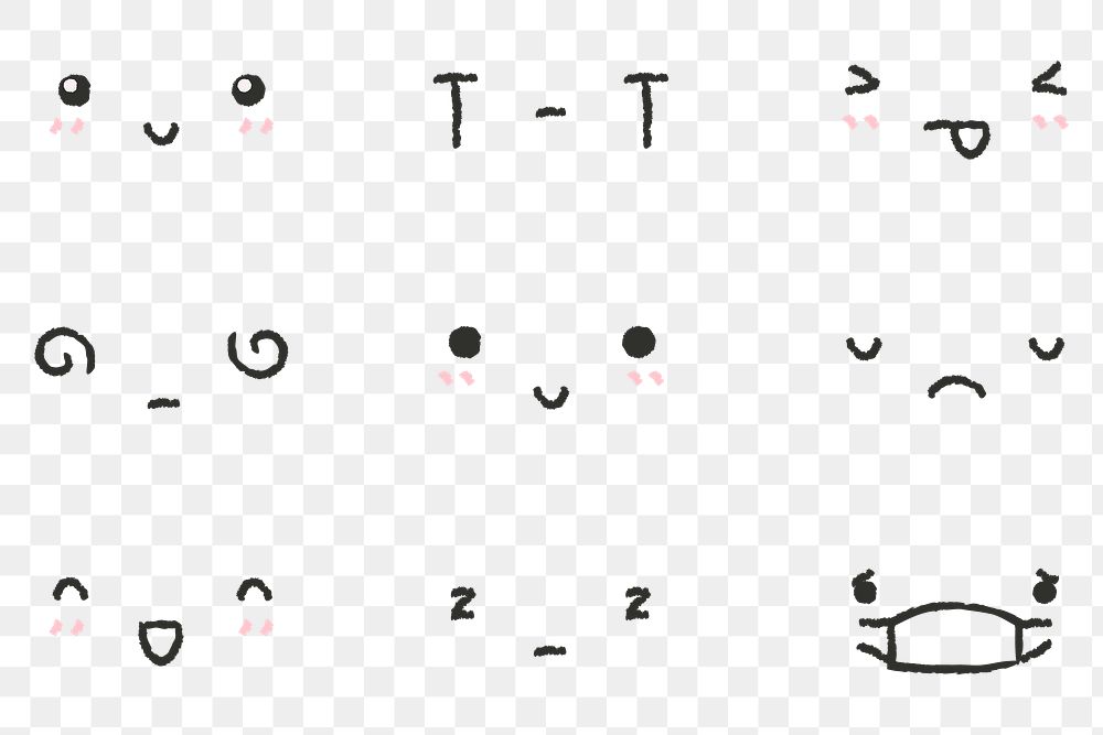 Png cute emotions design element | Premium PNG - rawpixel