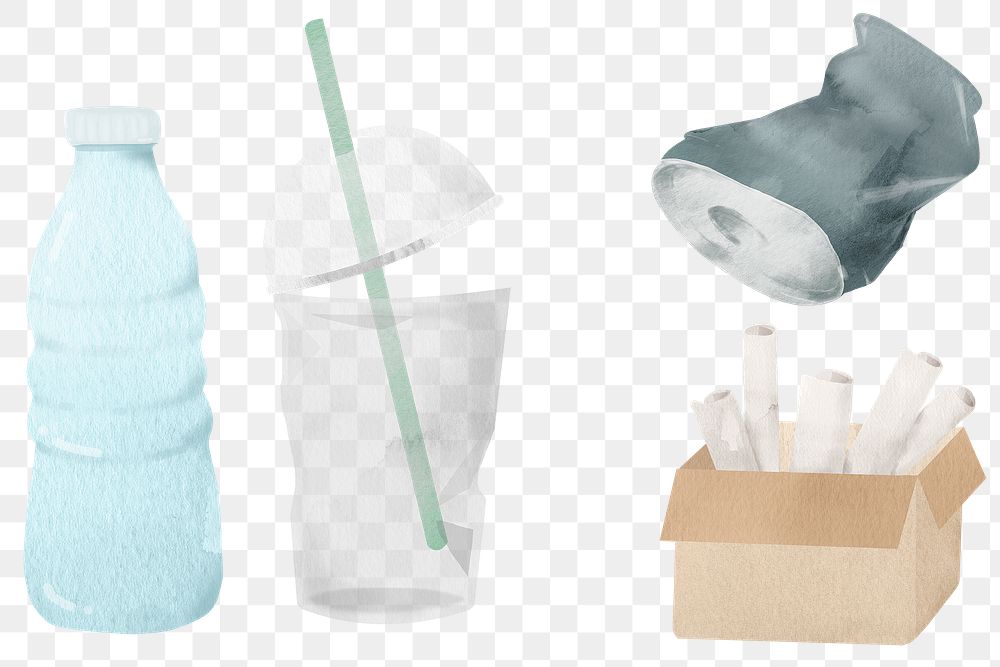 Png recyclable trash watercolor design | Premium PNG - rawpixel