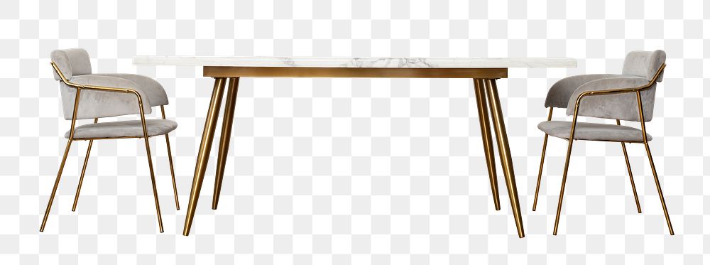 Luxury dining set png mockup | Premium PNG - rawpixel