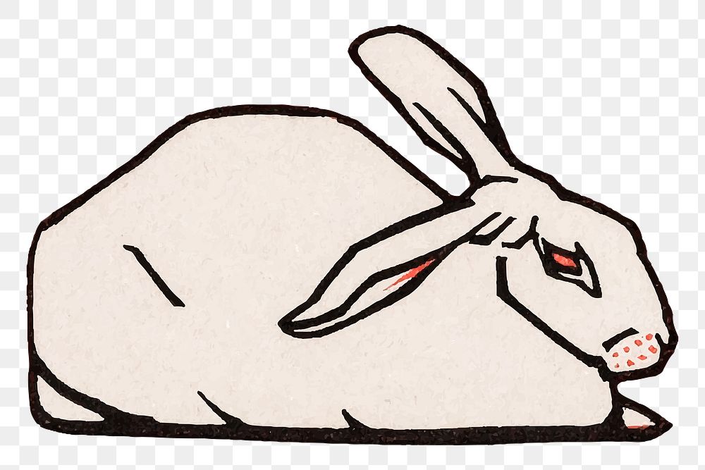 Cute vintage rabbit png sticker | Free PNG Sticker - rawpixel