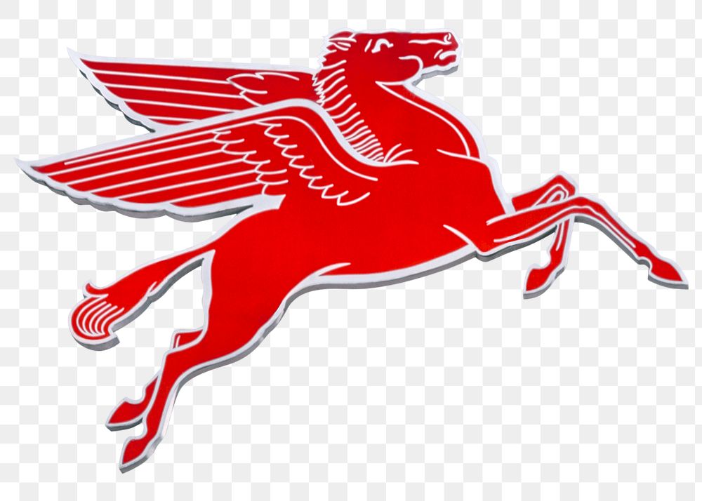Png red Pegasus sign, remixed | Free PNG Sticker - rawpixel