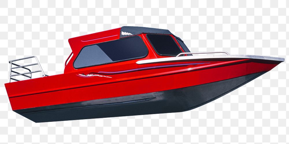 Png red jet boat design | Premium PNG Sticker - rawpixel
