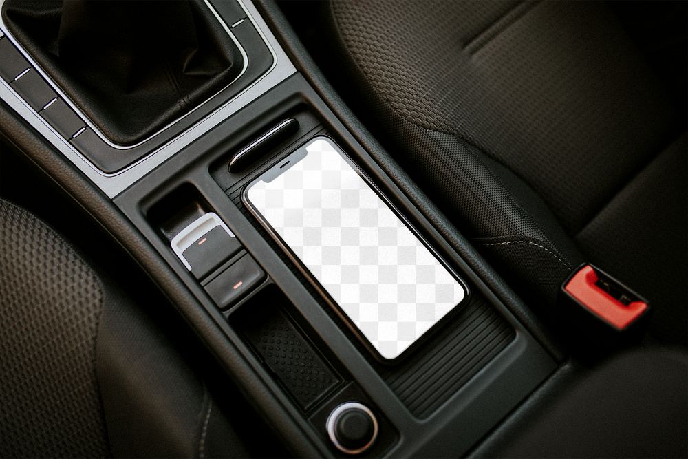 Mobile phone inside a car | Free PNG - rawpixel