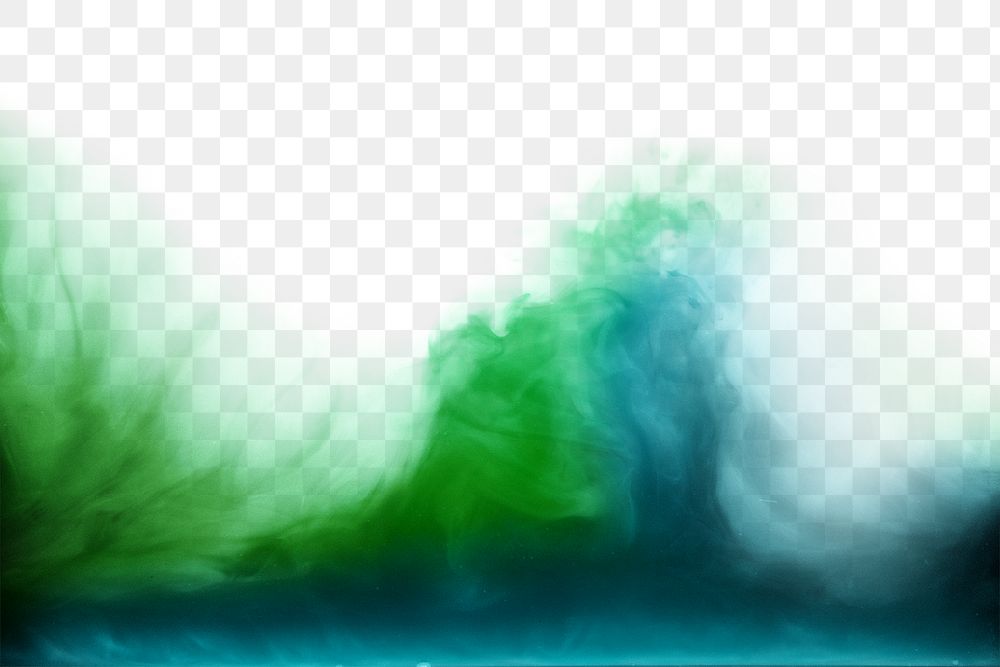 Green blue gradient smoke png | Premium PNG - rawpixel