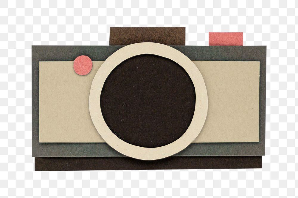 Brown analog camera paper craft | Premium PNG Sticker - rawpixel