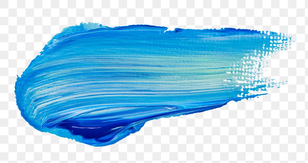 Blue paint smudge textured png | Free PNG Sticker - rawpixel
