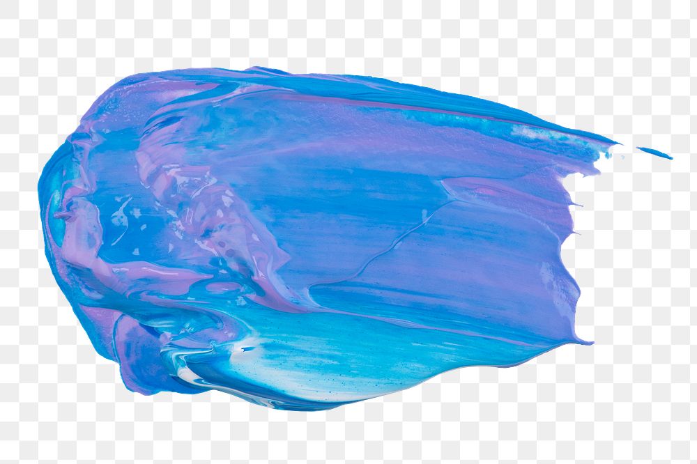 Blue paint smudge textured png | Free PNG Sticker - rawpixel