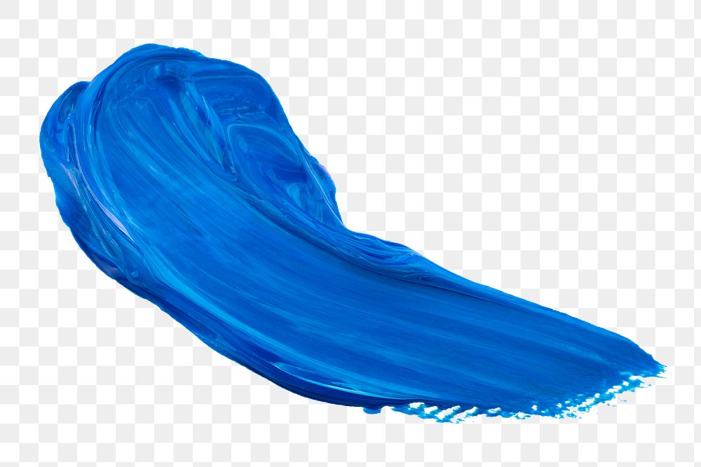 Blue paint smudge textured png | Premium PNG Sticker - rawpixel