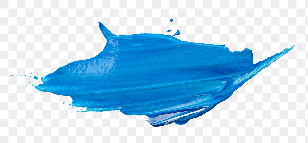 Blue paint smudge textured png | Free PNG Sticker - rawpixel