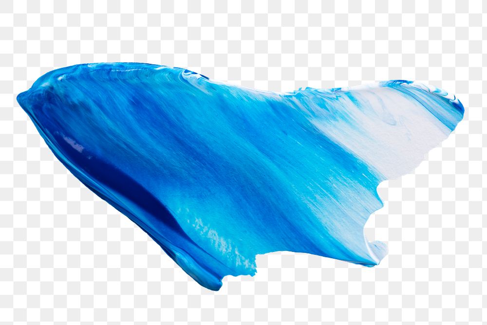 Blue paint smudge textured png | Free PNG Sticker - rawpixel