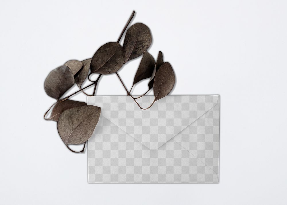 Transparent letter envelope mockup png | Free PNG - rawpixel