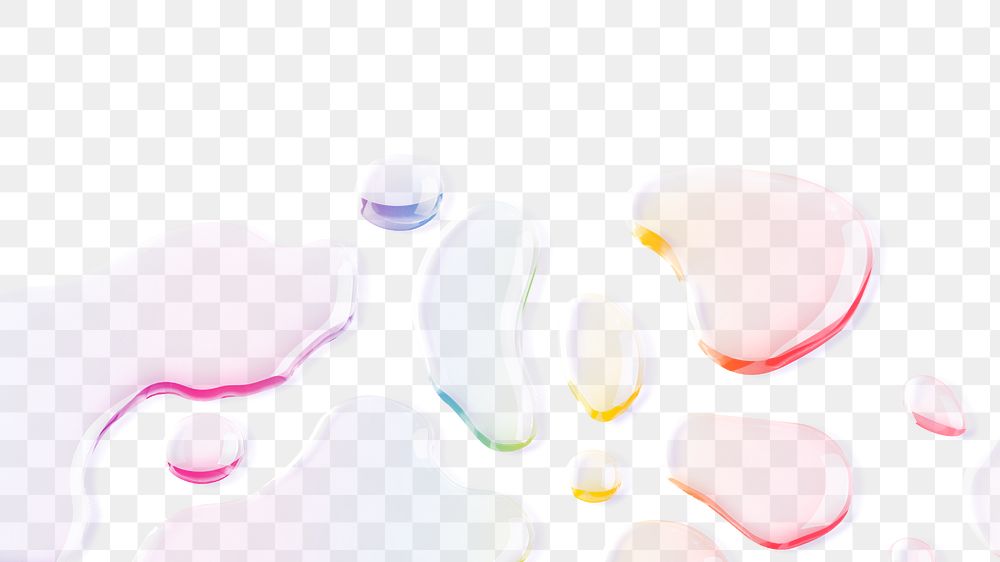 Colorful water drop png border, | Premium PNG - rawpixel