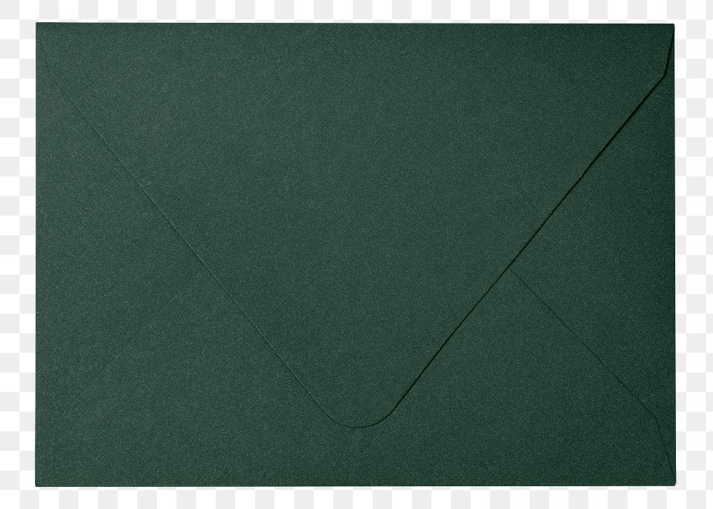 Green envelope png, stationery sticker | Premium PNG Sticker - rawpixel