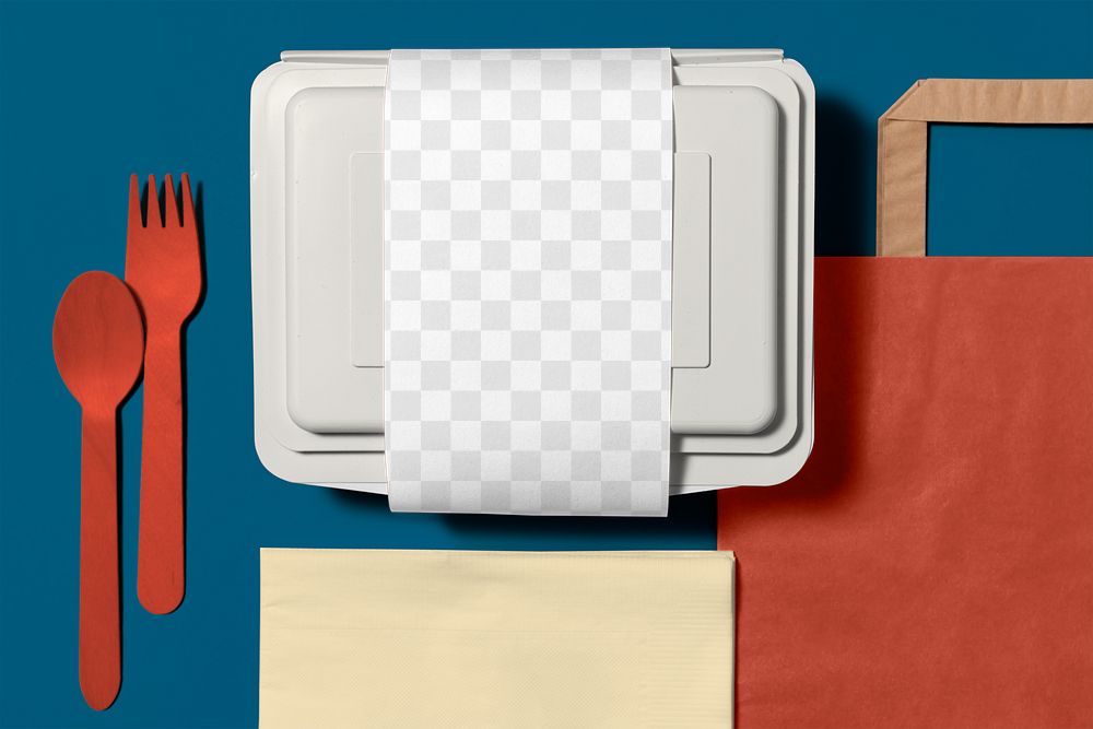 Food box label png mockup, | Premium PNG - rawpixel