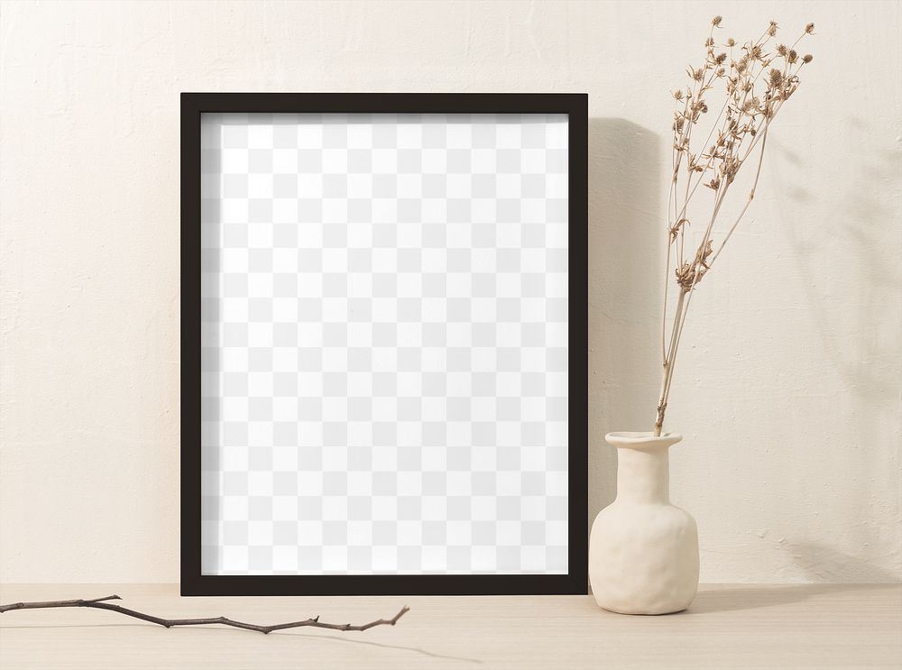 Picture frame mockup png, dried | Premium PNG - rawpixel