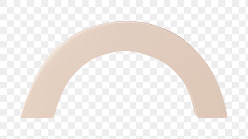 Beige arch png, geometric shape | Free PNG Sticker - rawpixel