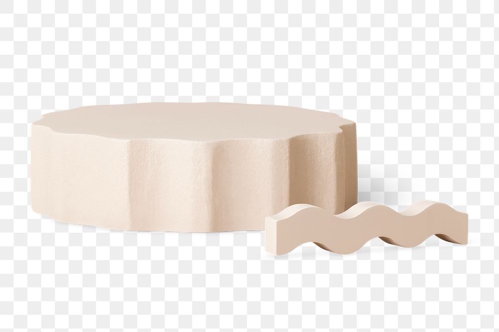 Beige geometric shapes png, isolated | Premium PNG Sticker - rawpixel