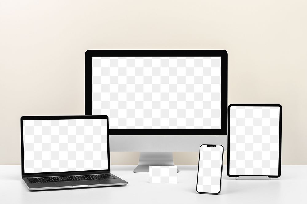 Workstation png mockup, digital device | Premium PNG - rawpixel