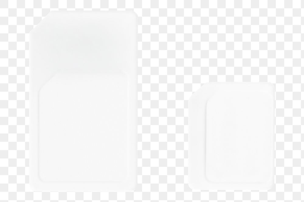 White sim card mockup png | Free PNG Sticker - rawpixel