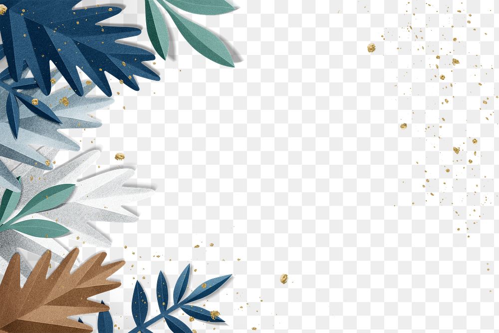 Paper craft leaf frame png | Premium PNG - rawpixel