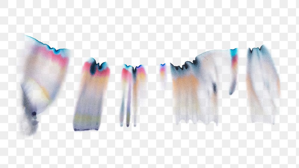 Aesthetic abstract chromatography art png | Free PNG Sticker - rawpixel
