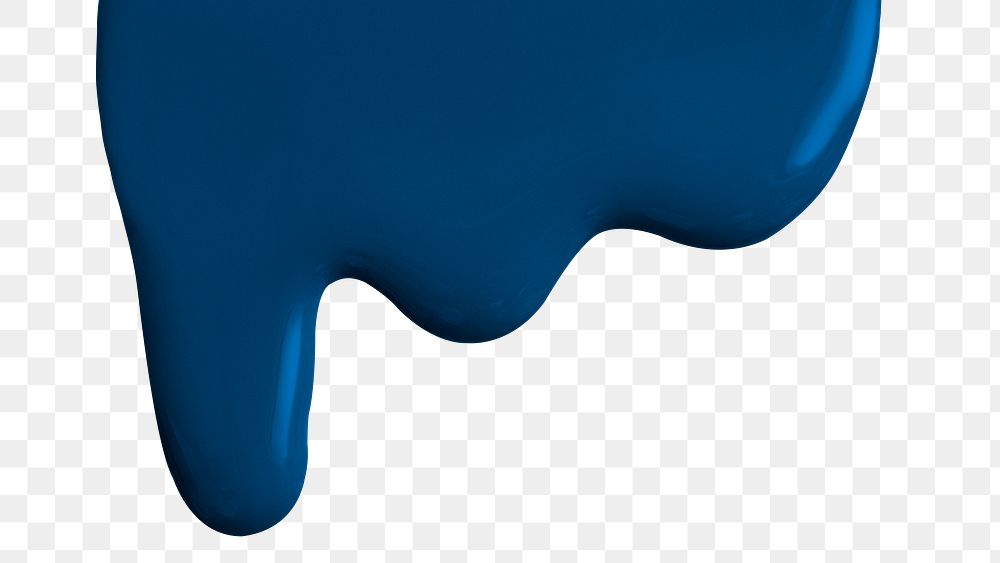 Blue dripping paint border png | Free PNG Sticker - rawpixel
