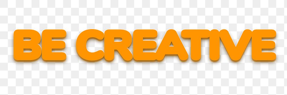 Be creative png word sticker | Free PNG Sticker - rawpixel
