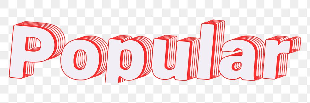 Popular png word sticker in layered | Free PNG Sticker - rawpixel