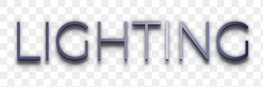 Lighting png word sticker in metallic | Free PNG Sticker - rawpixel