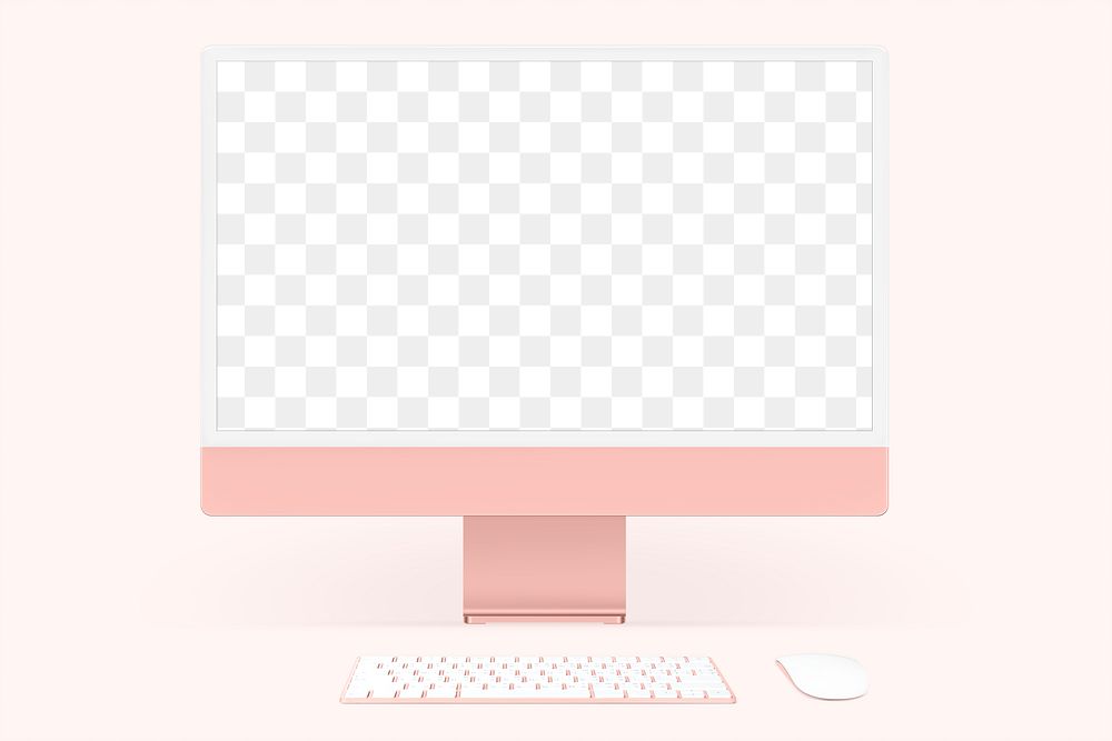 Computer screen png mockup pink | Free PNG - rawpixel