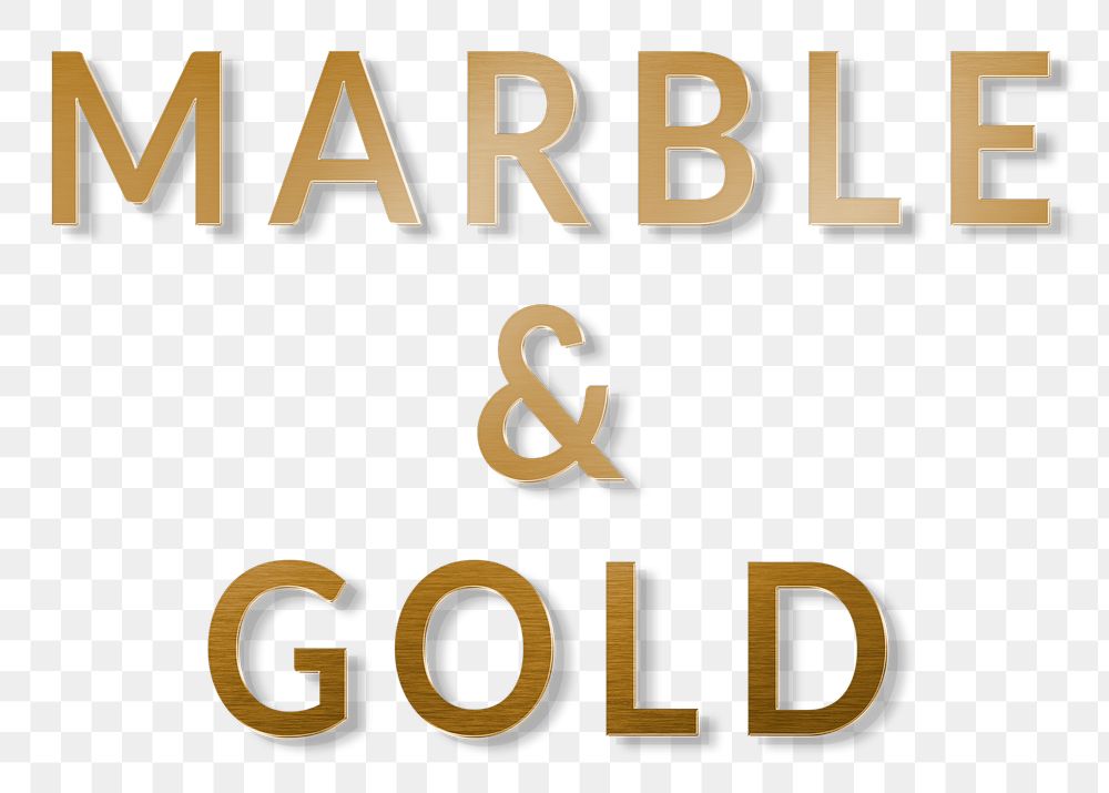 Marble png sticker text in metallic | Free PNG Sticker - rawpixel