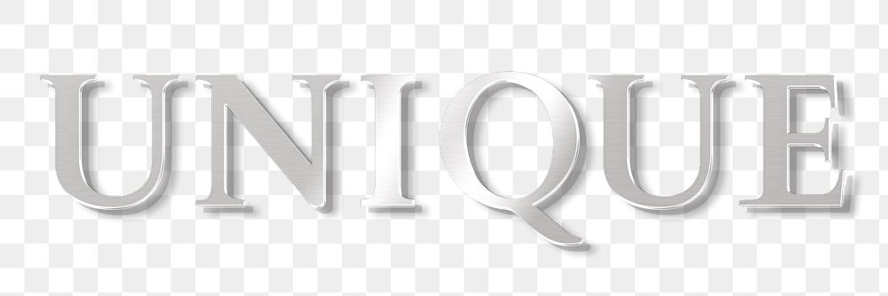 Unique png sticker text in metallic | Free PNG Sticker - rawpixel