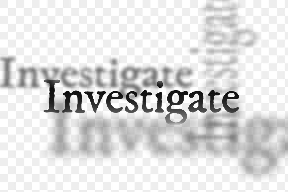 Investigate PNG word in drop | Free PNG - rawpixel