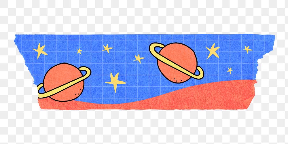 Galaxy washi tape png clipart, | Premium PNG Sticker - rawpixel