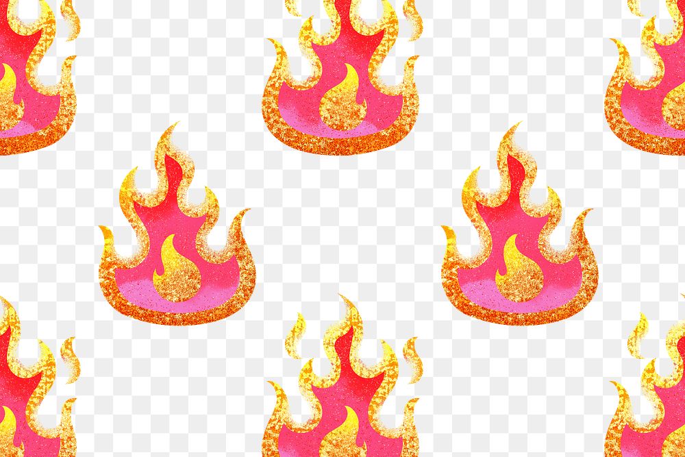 Pink flame png pattern, transparent | Premium PNG - rawpixel
