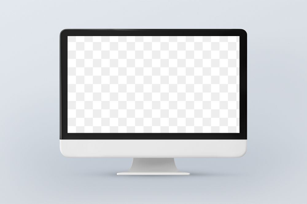 3D desktop screen png mockup, | Premium PNG - rawpixel