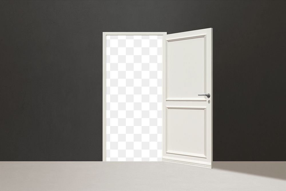 Opened door mockup png transparent, | Premium PNG - rawpixel