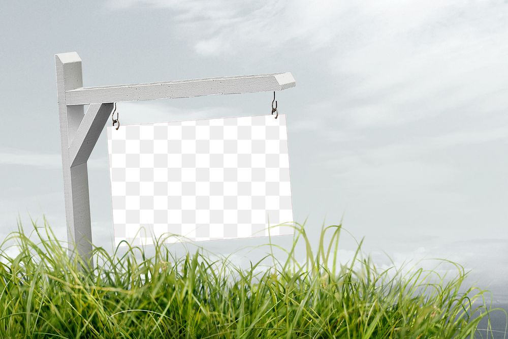 Sign png mockup, grass design, | Premium PNG - rawpixel