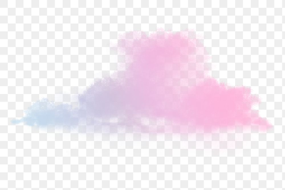 Pink gradient cloud png, weather | Premium PNG - rawpixel